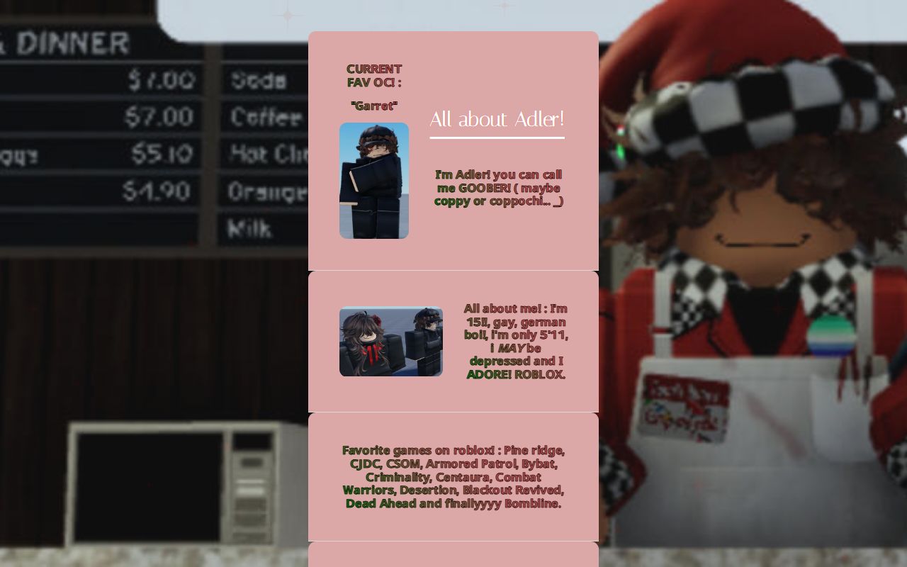 ALL ABOUT ADLER KONIG / ME!